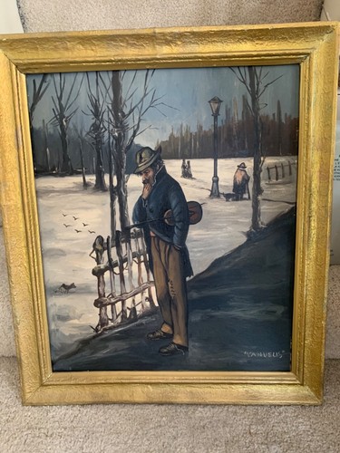 Candelis Original Oil Painting Impressionism, Signed 18" x 21" | eBay