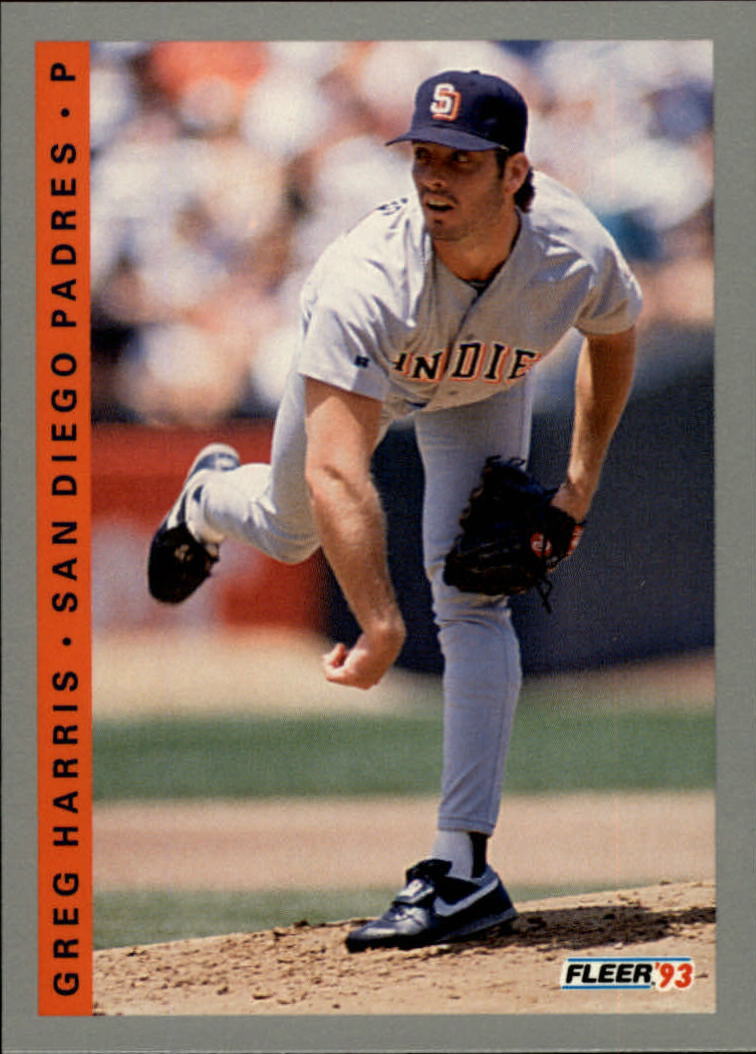 1993 Fleer San Diego Padres Baseball Card #139 Greg W. Harris | eBay