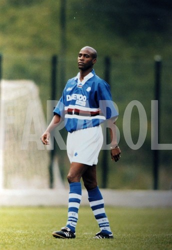 Photo de presse vintage Football, Sampdoria, Oumar Dieng ,Années Ninety ...