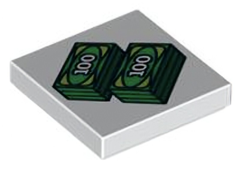 2 x LEGO GAMES CITY ALARM 2 x 2 TILES - 100 Dollar Bills Money | eBay ...