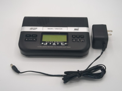 Maxx Digital All Hazards Alert Weather AM/FM Radio NOAA MX-CR01NW ...