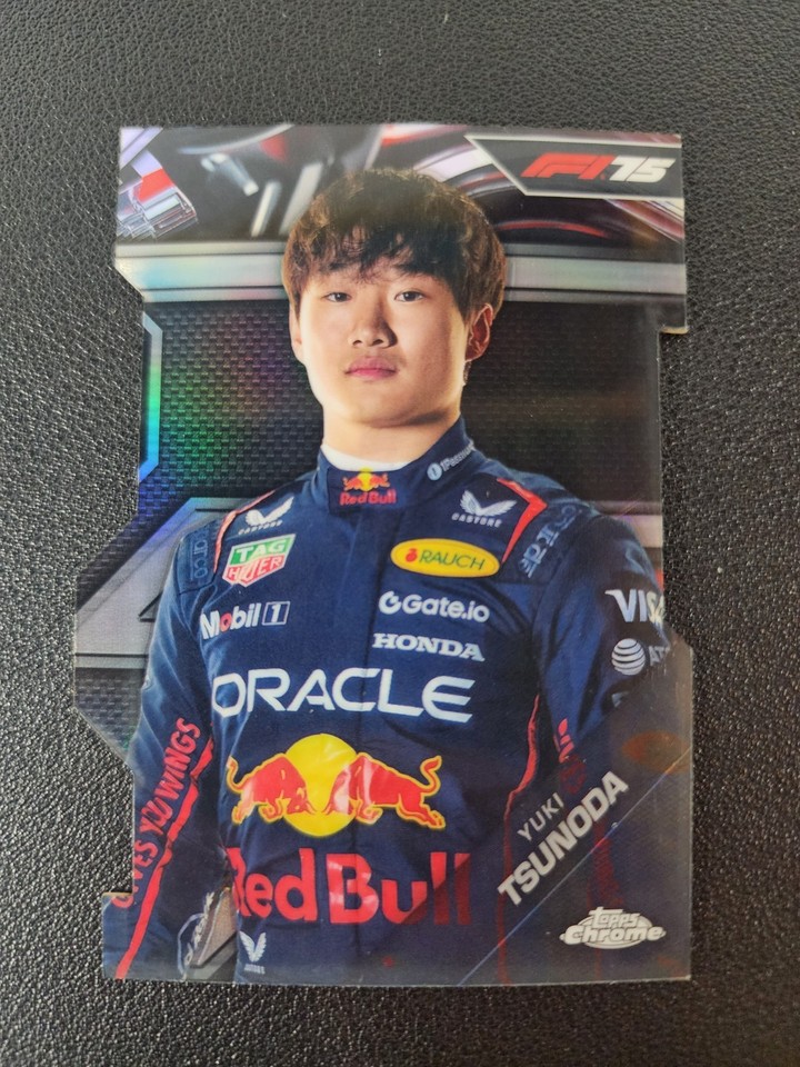 2025 Topps Chrome F1 75 Anniversary Logo Yuki Tsunoda #LOGO-3 | eBay
