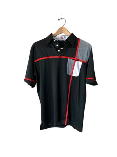 Texas Tech Polo Shirt Black Gray Sz XL PK Sportswear E7 | eBay