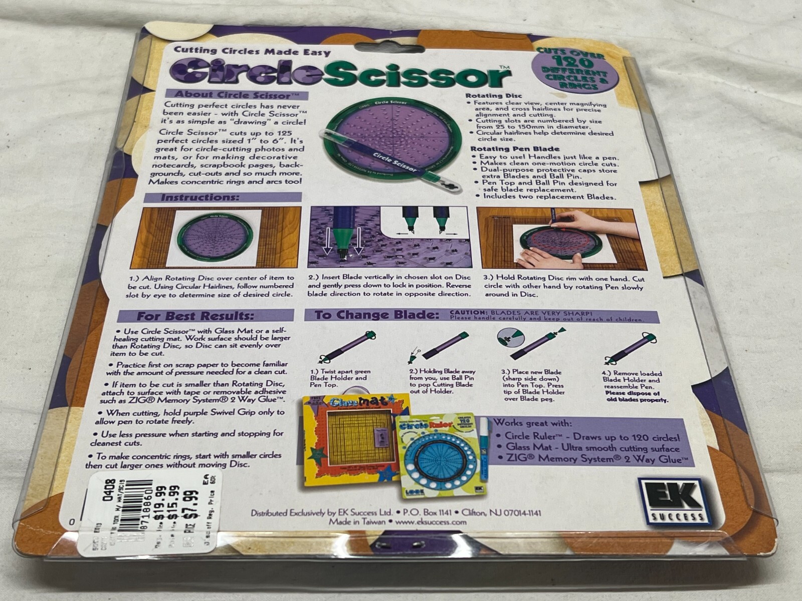 EK Success Circle Scissor for Cutting Circles EKCS01 for sale online | eBay