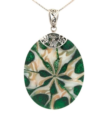 Video Samuel B Behnam BJC Natural Shell 925 Sterling Silver Necklace ...