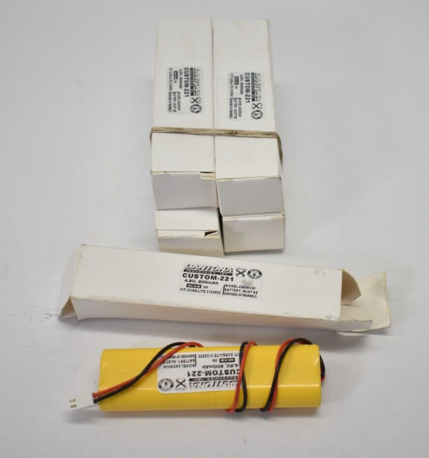 Lot of 5 Dantona CUSTOM-221 Rechargeable Replacement Battery 900mAh 4 ...