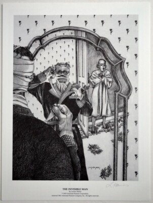 THE INVISIBLE MAN PRINT Signed Lurene Haines 1991 Universal Monsters | eBay