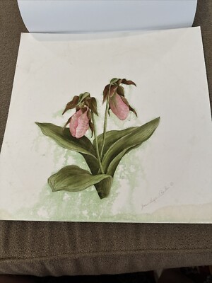 Vintage Joan Heflin Rankin Watercolor Art Flowers 12”x12” (TD) | eBay
