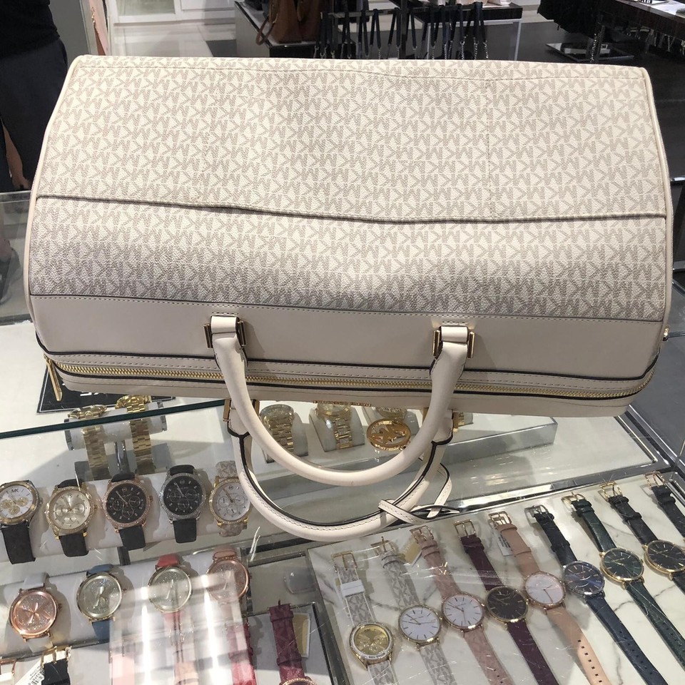 Michael Kors Jet Set Travel XL Duffle Weekender Luggage Bag - Light ...