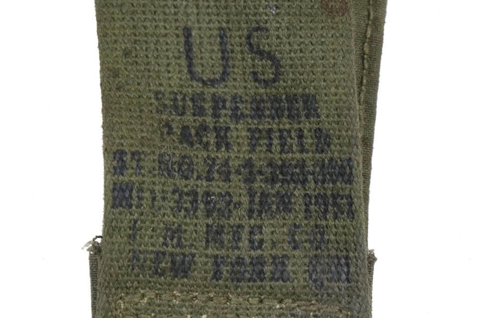 US Army WWII / Korean War M1945 Field Pack Suspenders OD Green M-45 ...