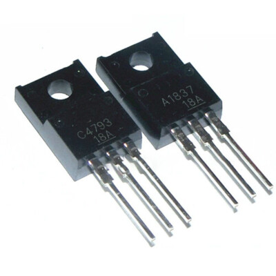 10 PAIRS 20 PCS 2SA1837+ 2SC4793 TO-220F A1837+ C4793 Power Transistors ...