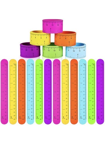 Slap Bracelets Slap Ruler Wrist Ruler Slap on Ruler Braclet Colorful ...