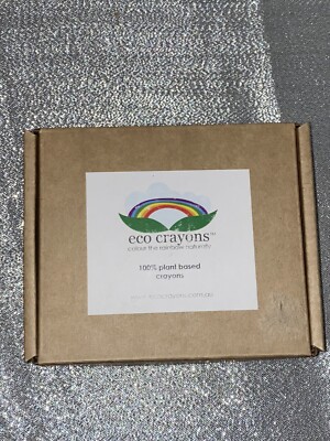 ECO CRAYONS 100% PLANT BASED COLOUR VEGAN Biodegradable Plants Seeds ...