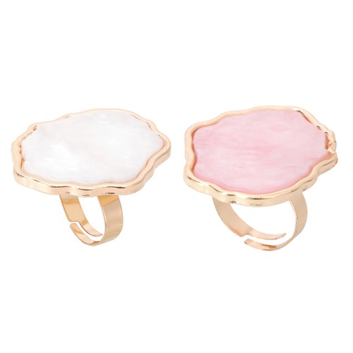 2 Pcs Resin Shell Marble Nail Art Finger Plate Color Mixing Tool | eBay ...