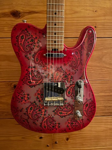 Firefly "Tele" Paisley Red Electric Guitar | eBay