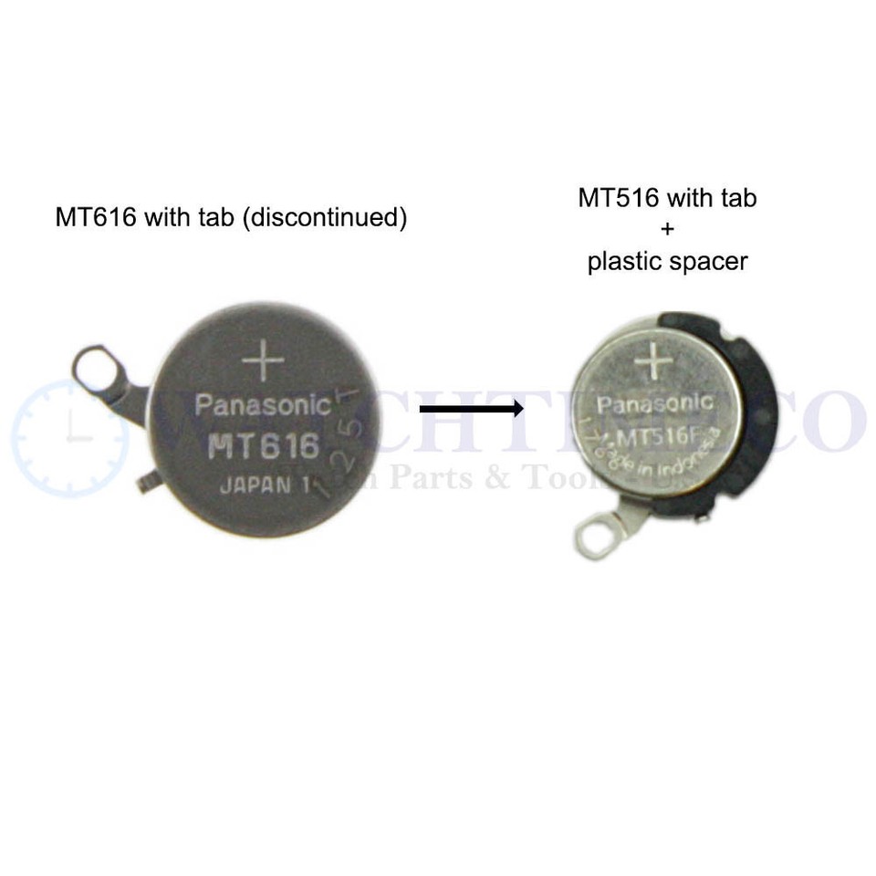 Panasonic MT516 Battery Capacitor (replaces MT616) SEIKO V181 V182 V187 ...