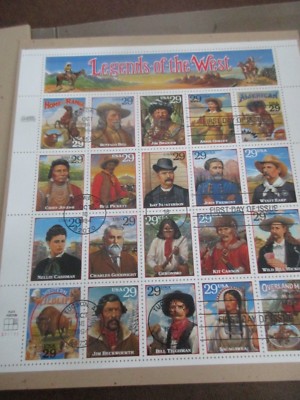 US - #2869 a-t - Legends of the West - 1st Day Program Folder - 1994 ...