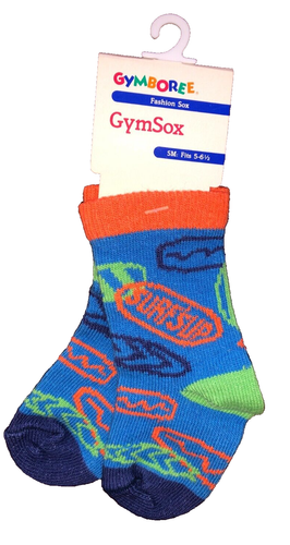 Gymboree vintage 1995 SURFS UP boy board SOCKS shoe size 5-6.5 -- 18m 2 ...