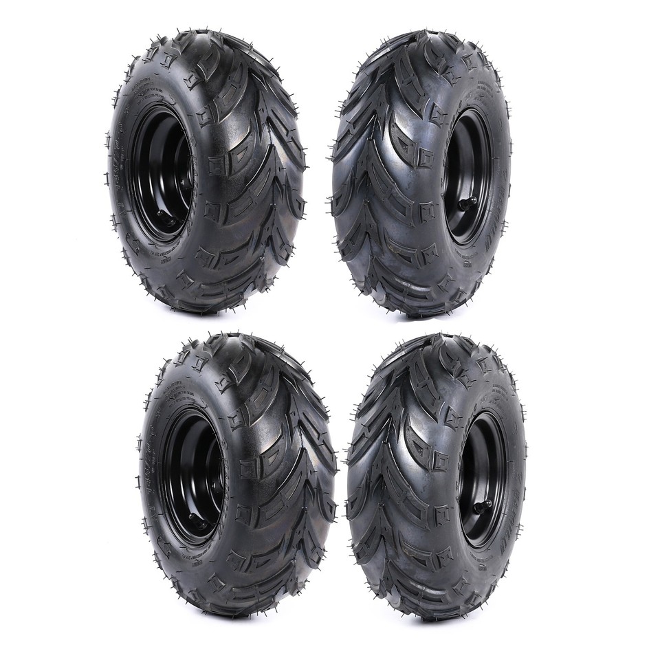 6" 7" 8" 10" Wheels Tire 3, 4 Stud Rim For Go Kart ATV Quad Bike Buggy ...