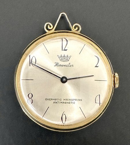 SWISS MADE 35.50mm HARVESTER Purse/Pocket Watch 1970s - Hand Wind ...
