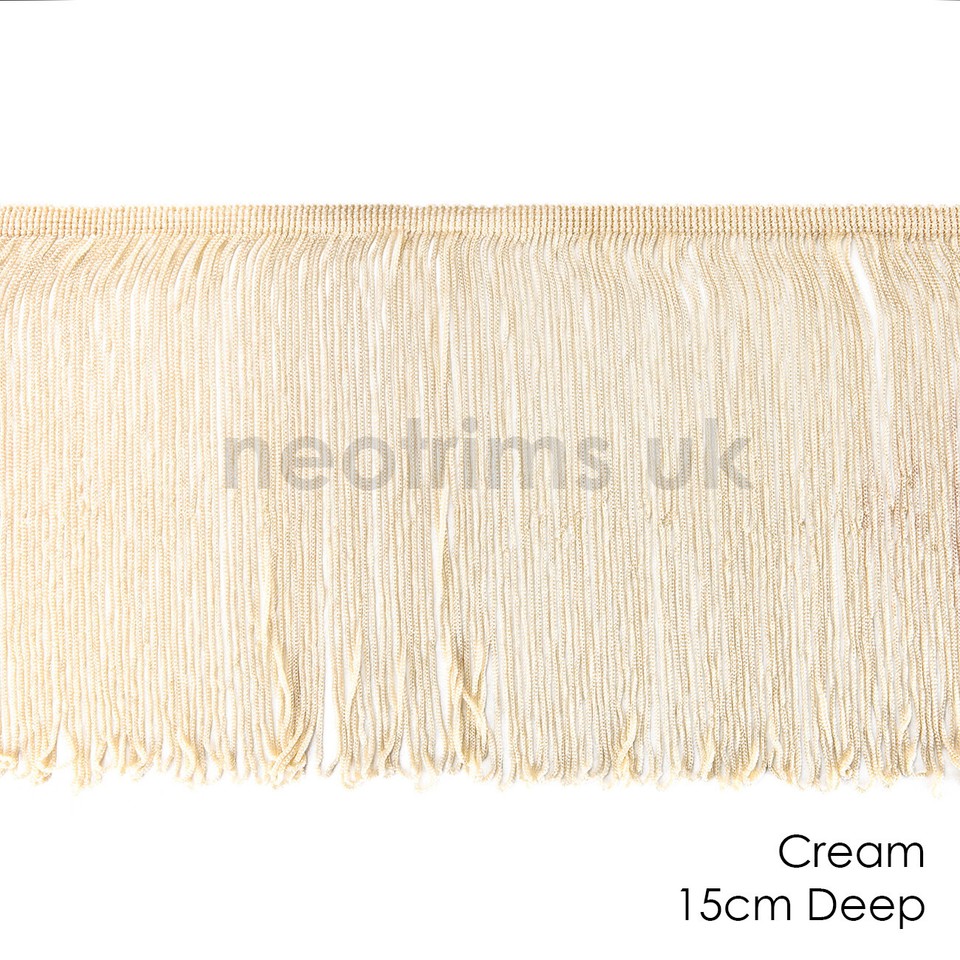 Silky Dress Loop Fringe 15cms Deep Fringing Chainette Trim Curtain,Home ...