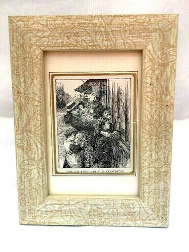 T B Kennington Framed Antique Print "The Toy Shop" | eBay