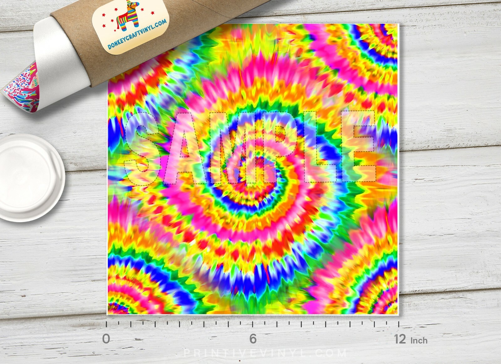 Spiral Tie Dye Pattern HTV, Siser HTV, Iron on Printed HTV, Adhesive ...