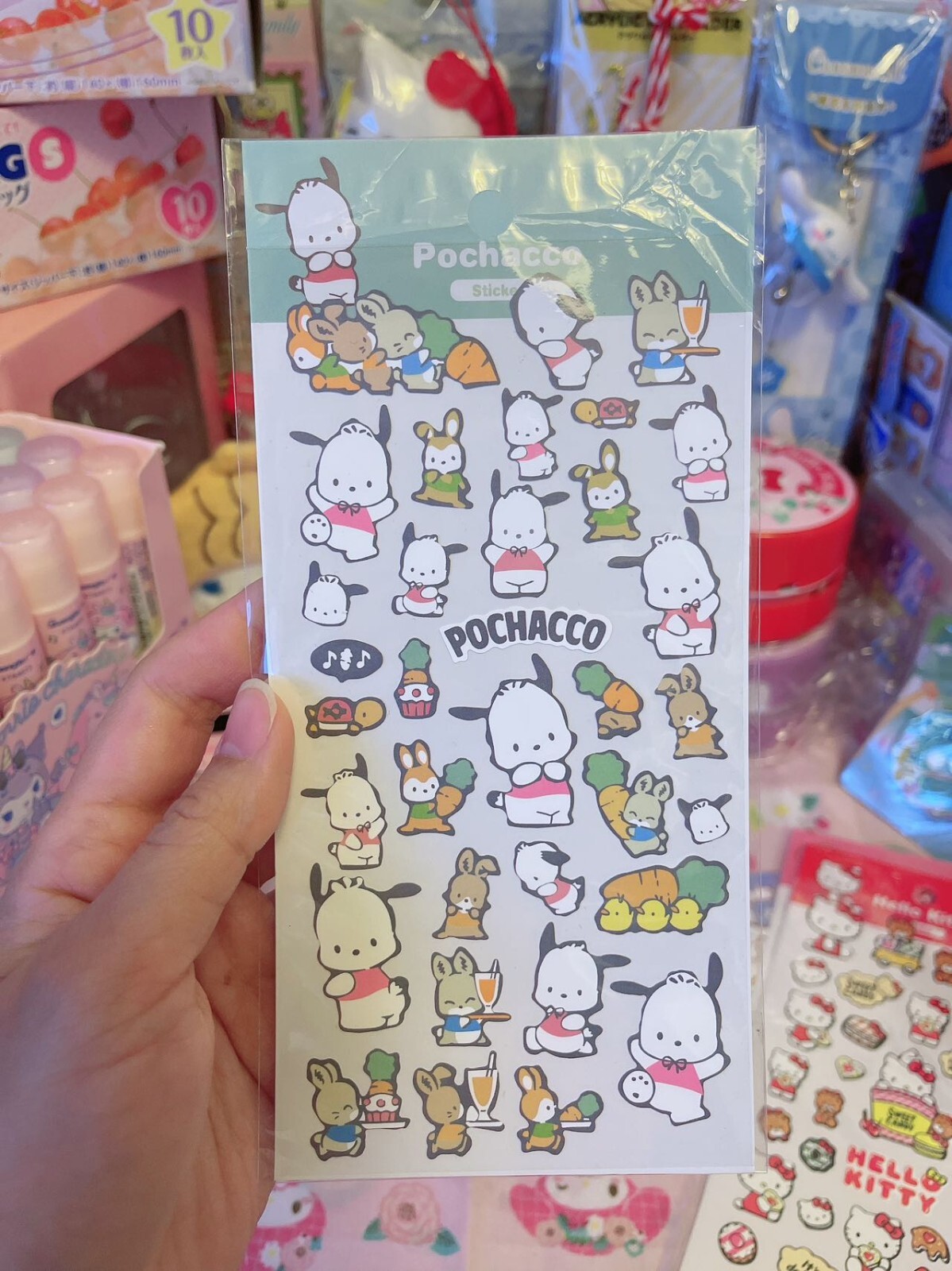 Hello Kitty Pochacoo Cinnamoroll My Melody Character Sticker Free Fast Shipping | eBay