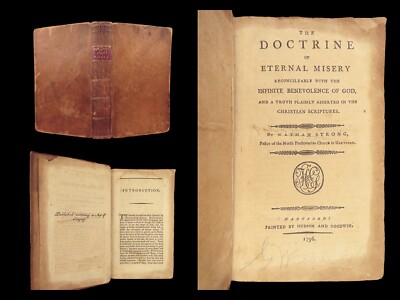 1796 EARLY America 1ed Nathan Strong On HELL Eternal Misery ...