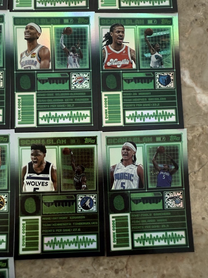 2025-26 Topps Basketball 26 Card Lot Scan and Slam SP Target Exclusive ...