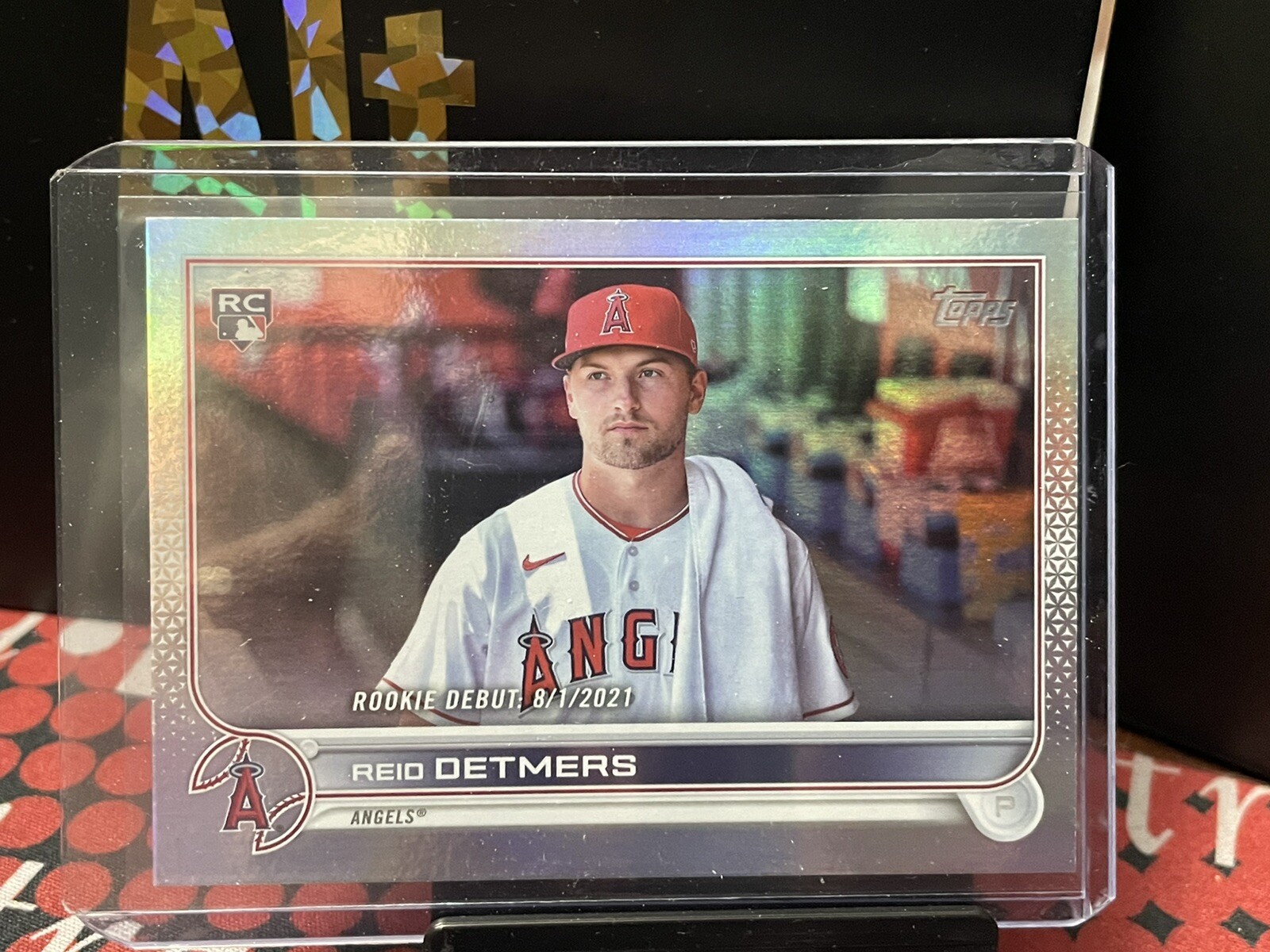 2022 TOPPS UPDATE RAINBOW FOIL REID DETMERS RC LOS ANGELES ANGELS CARD ...