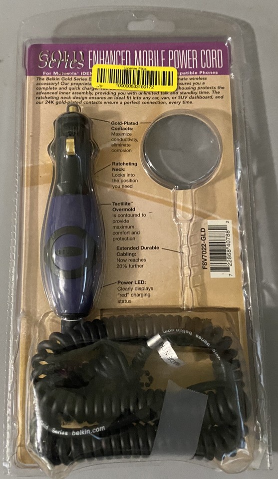 Open Box Belkin Car Charger Motorola Cel Phones: iDEN i85,i50,V60 ...