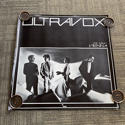 #168 1980 Ultravox Vienna Record Store Promo Poster 27” X 27” | eBay