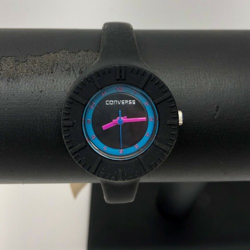 Converse Women Watch Stainless Steel VR023 White Rubber 50m Water Re ...