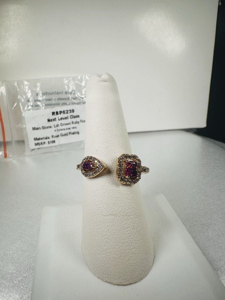 NIB Bomb Party Sz10 BP Ring RBP6239 Next Level Class LG Fire Opal Rose ...