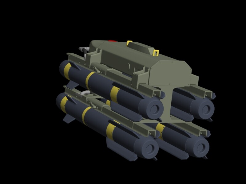 M299/M310 Launcher with AGM-114 Hellfire or AGM-179 JAGM, multiple ...
