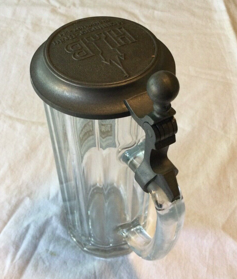 Henninger Kaiser Pilsner Germany Glass Beer Mug Beer Stein Vintage | eBay
