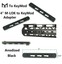 4" Black Anodized M-LOK to KeyMod Rail Section Converter Adapter Mount ...