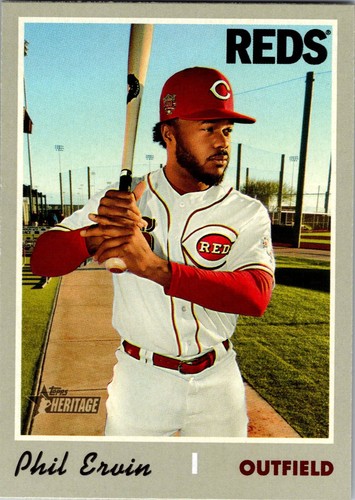 2019 Topps Heritage Phil Ervin #511 Cincinnati Reds | eBay