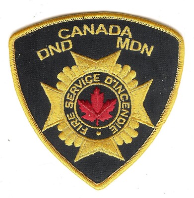 Modern Canadian Department of National Defence Fire Service Patch ...