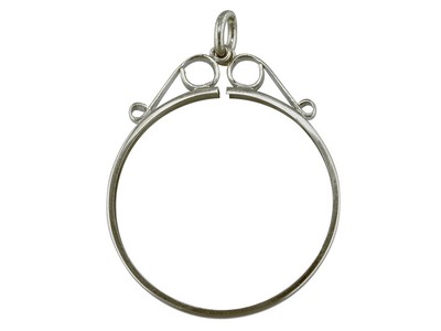 SILVER SIXPENCE STERLING SILVER NECKLACE PENDANT COIN MOUNT HOLDER 6d ...