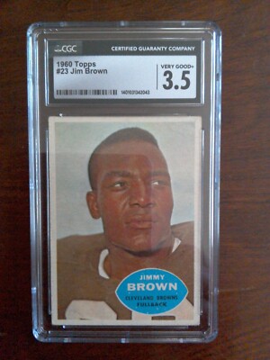 1960 Topps #23 Jimmy "Jim" Brown Cleveland Browns CGC 3.5 HOF | eBay