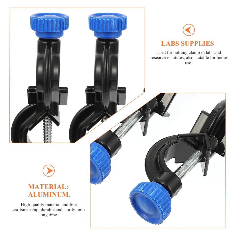 2 Count Aluminum Cross Clip Lab Equipment Clamps Holder Laboratory ...