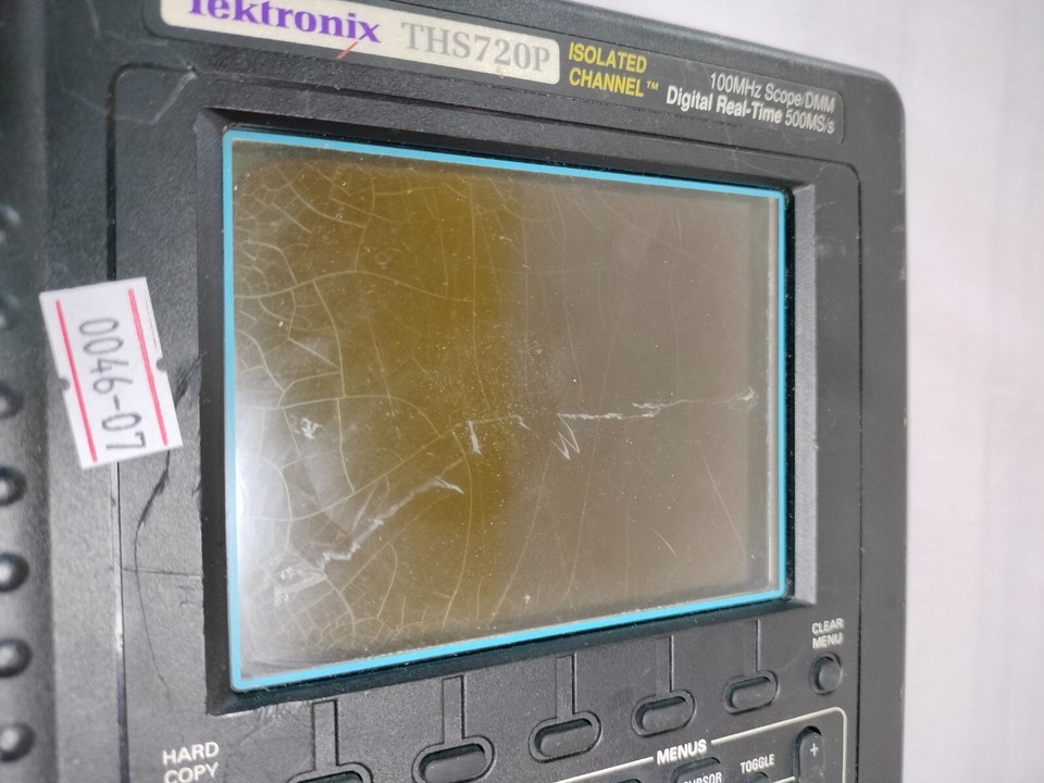 Tektronix THS720P Oscilloscope 100Mhz Scope/DMM Digital Real-Time 500MS ...