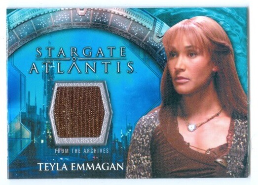 RACHEL LUTTRELL "TEYLA EMMAGAN COSTUME CARD" STARGATE HEROES ATLANTIS ...