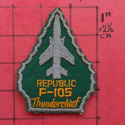 ORIGINAL USAF US AIR FORCE PATCH F-105 THUNDERCHIEF ARROWHEAD 335 TFS ...