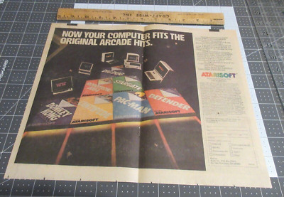 1983 Atarisoft Video Games Print Ad Advertisement Commodore 64 Apple II ...