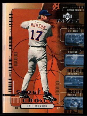 Eric Munson 2000 Upper Deck MVP #SC5 Scout's Choice | eBay