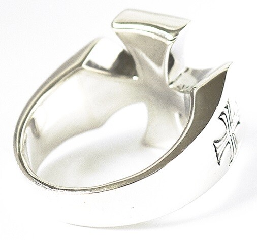 KNIGHT TEMPLAR IRON CROSS SOLID STERLING 925 SILVER RING | eBay