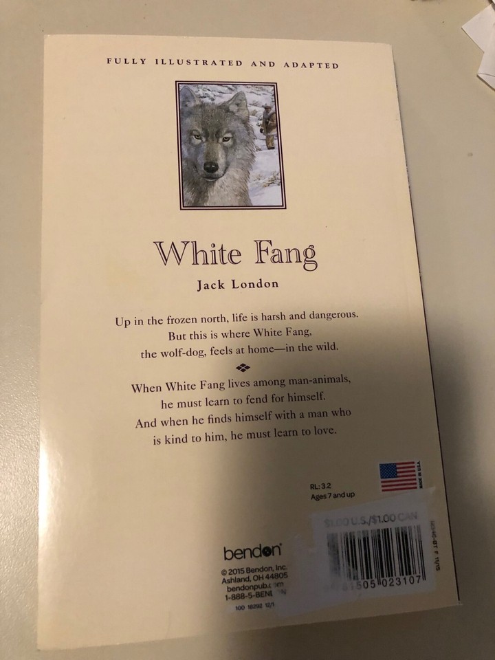 White Fang: Junior Classics for Young Readers Jack London | eBay